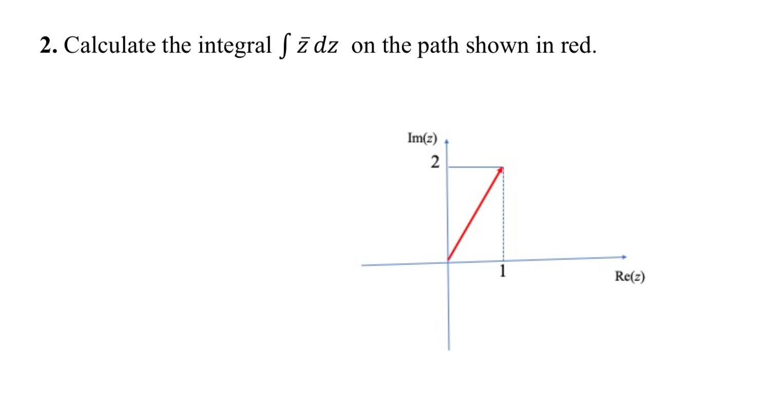 Calculate the integral ∫﻿﻿bar (z)dz ﻿on the path | Chegg.com