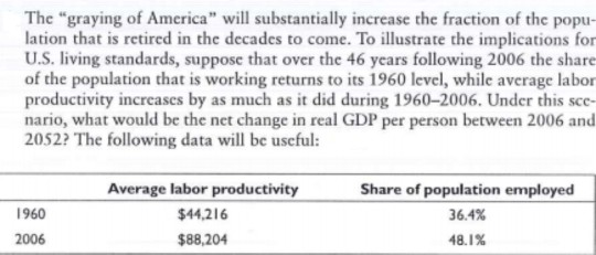 Solved The "graying of America" will substantially increase | Chegg.com