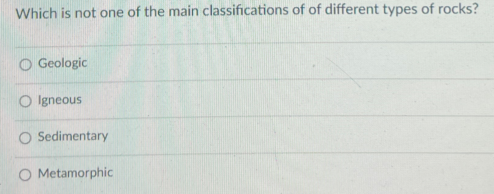 Solved Which is not one of the main classifications of of | Chegg.com