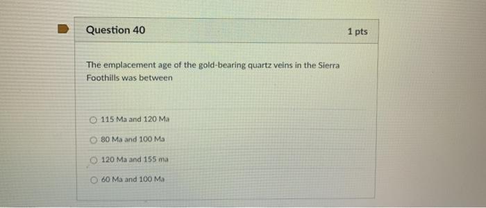 Solved Question 29 1 pts What are the Shoo Fly Complex, | Chegg.com
