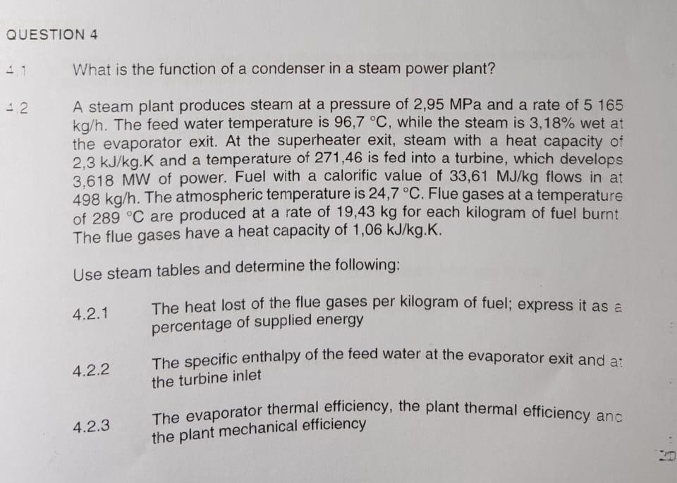 Solved QUESTION 44. ﻿What is the function of a condenser in | Chegg.com