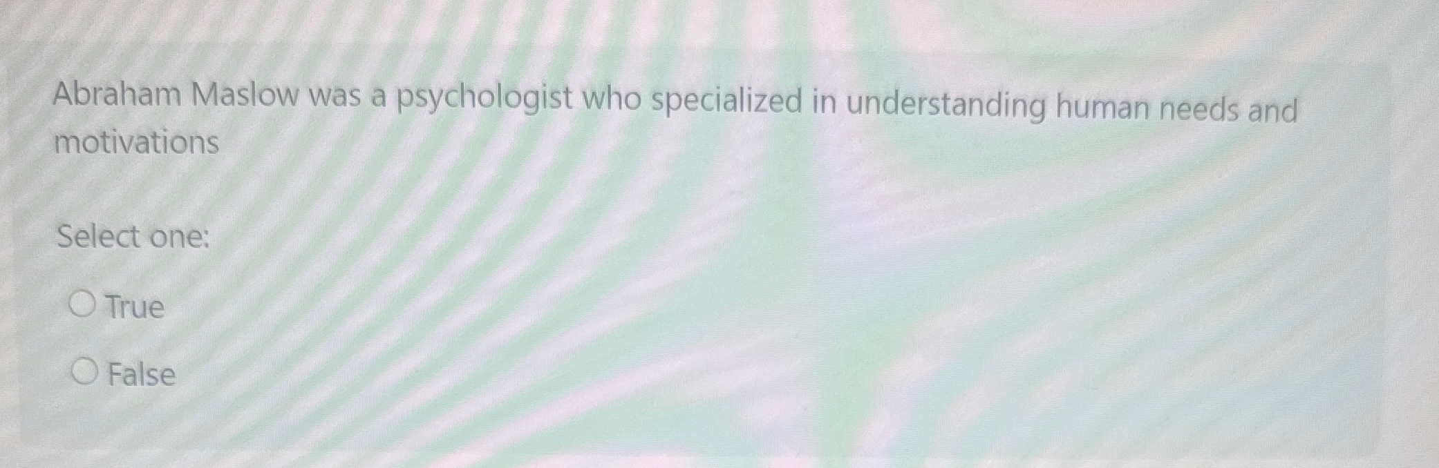 Solved Abraham Maslow was a psychologist who specialized in | Chegg.com