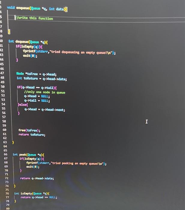 Solved cuec $ S enqueue(Oucue:" int Ainclude cstdifb.hs | Chegg.com