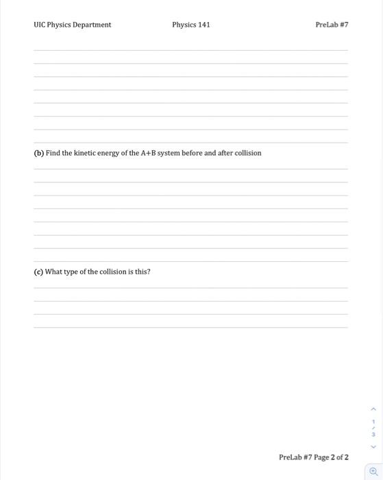 UIC Physics Department Physics 141 Prelab #7 NAME | Chegg.com