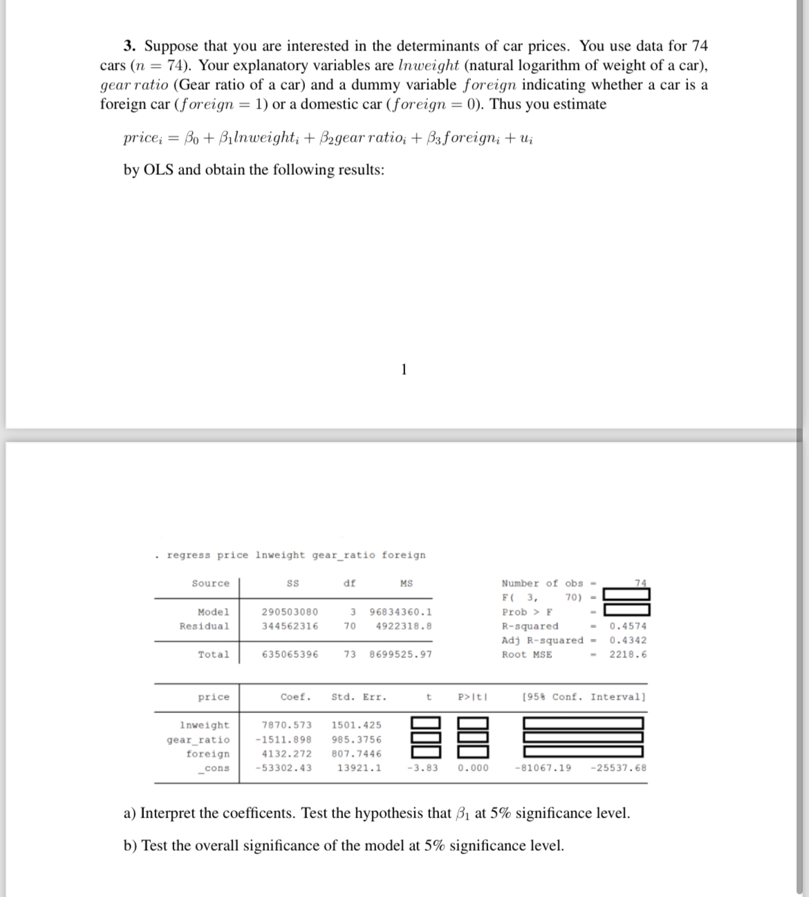 Solved Suppose that you are interested in the determinants | Chegg.com