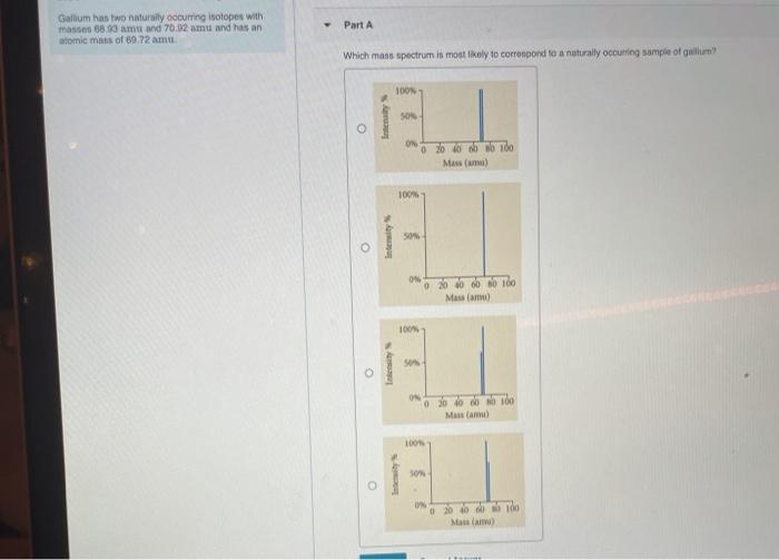 Solved Gallium has two naturally occurring isotopes with | Chegg.com