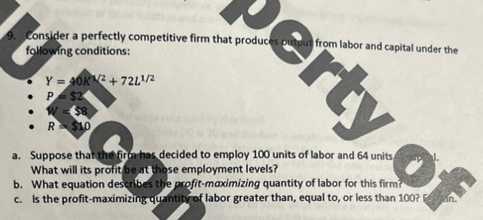 Solved Consider a perfectly competitive firm that produces | Chegg.com