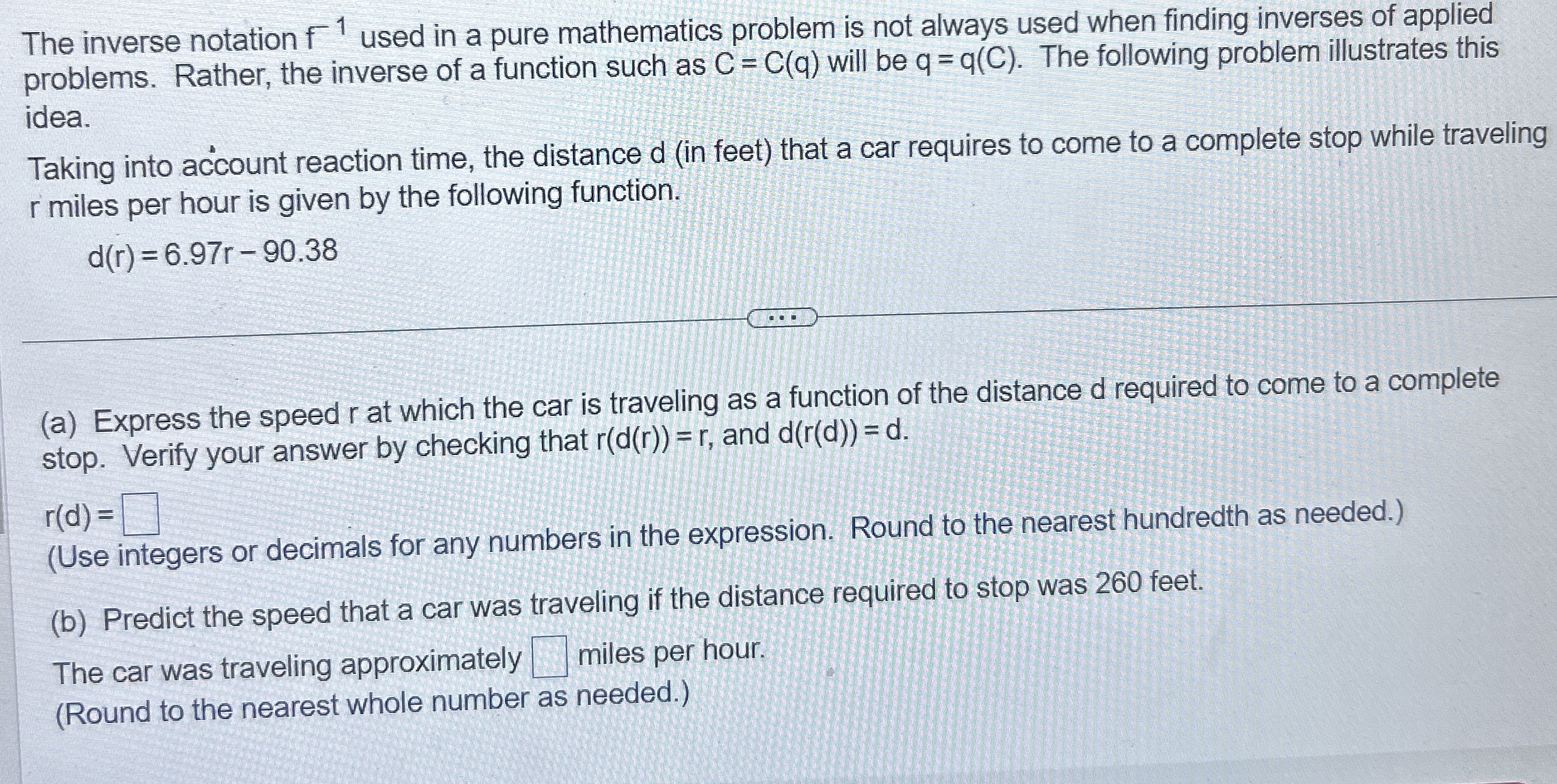 Solved The inverse notation f-1 ﻿used in a pure mathematics | Chegg.com