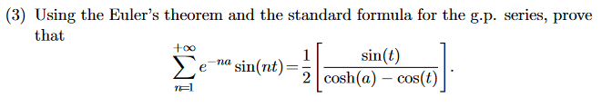 Solved 3) Using the Euler's theorem and the standard formula | Chegg.com