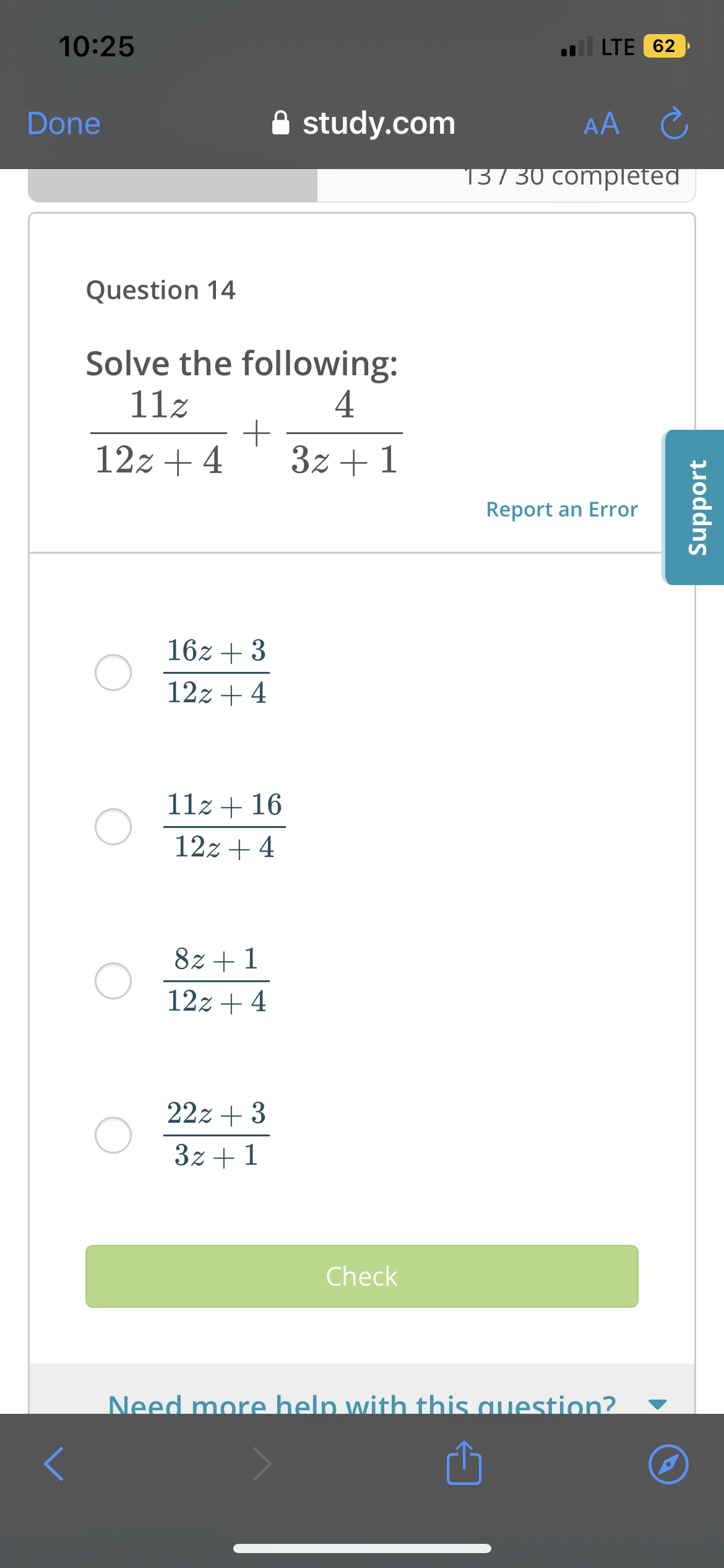 Solved 10:25*ـ ﻿LTE 62Donestudy.comAA1330 ﻿completedQuestion | Chegg.com