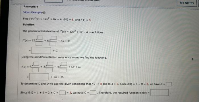 Solved Find f if f∗(x)=12x2+6x−4,f(0)=8, and f(1)=5. | Chegg.com