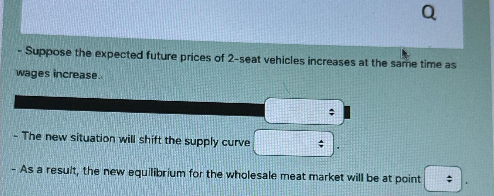 Solved Suppose the expected future prices of 2 -seat | Chegg.com