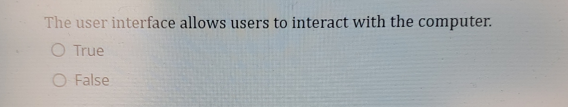 Solved The user interface allows users to interact with the | Chegg.com