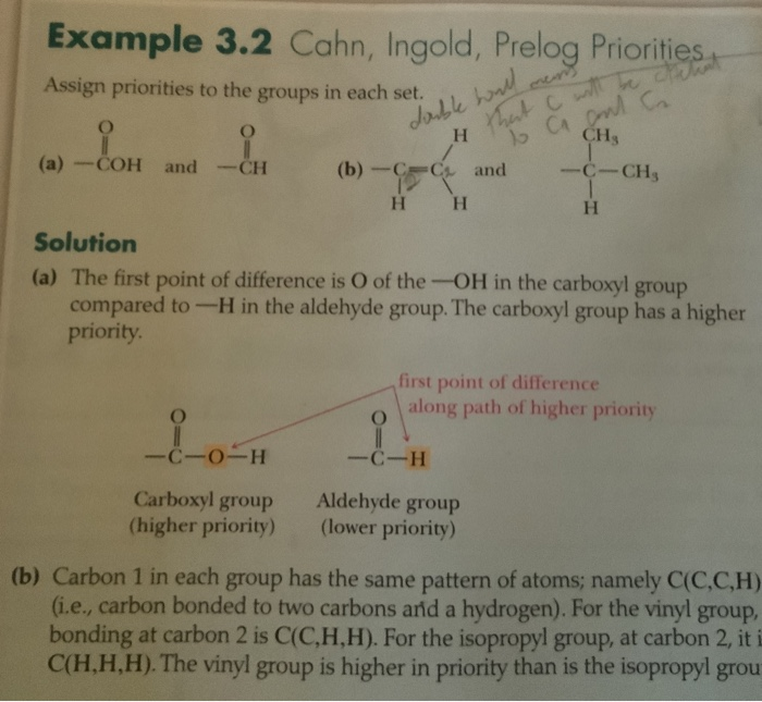 Solved Example 3.2 Cahn, Ingold, Prelog Priorities Assign | Chegg.com