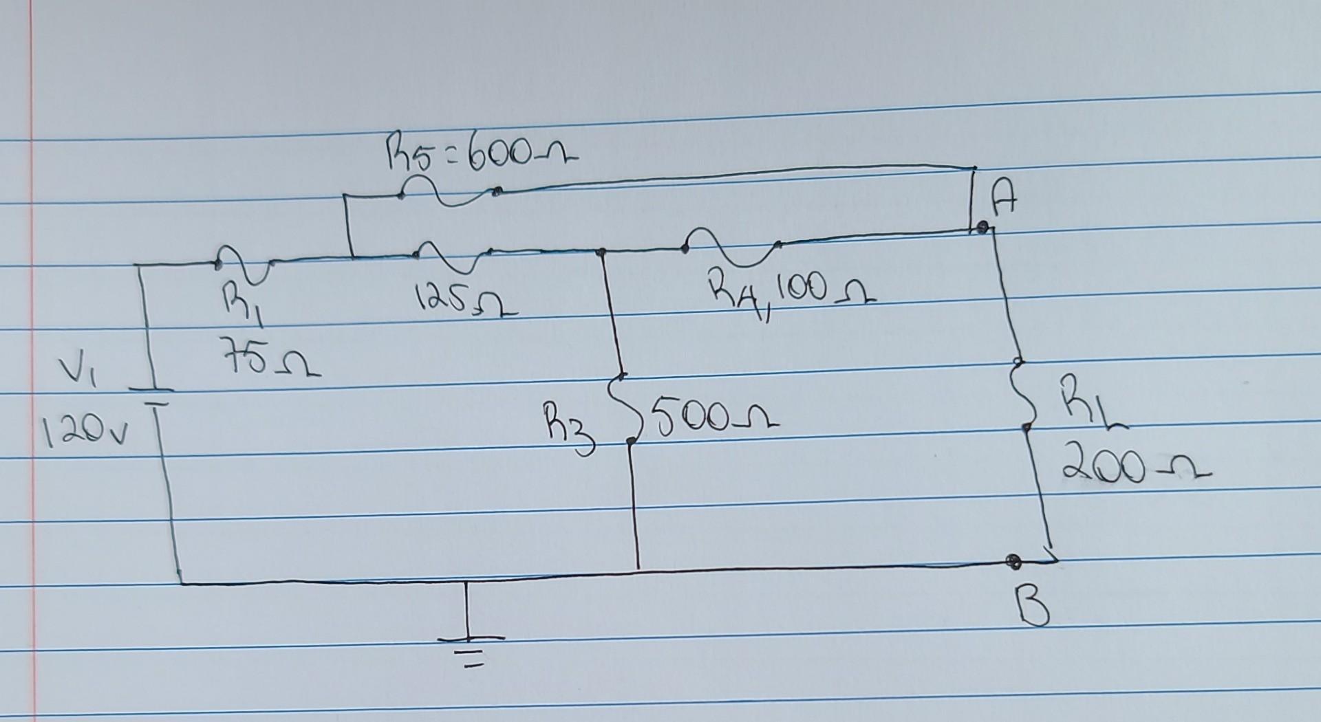 Solved Given the circuit provided, calculate the following | Chegg.com