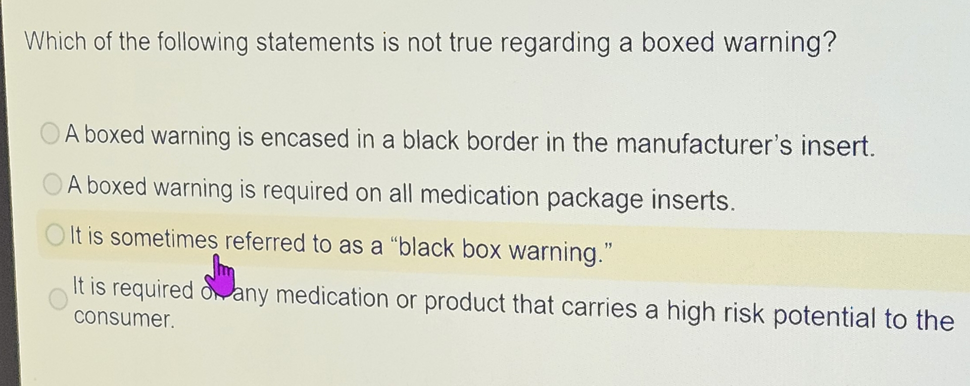 Solved Which of the following statements is not true | Chegg.com