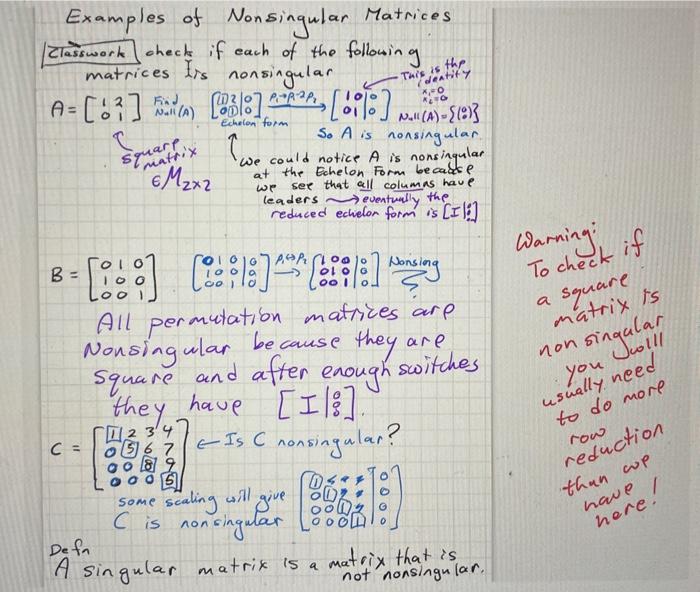 Solved Homework: Check if the following matrices are | Chegg.com