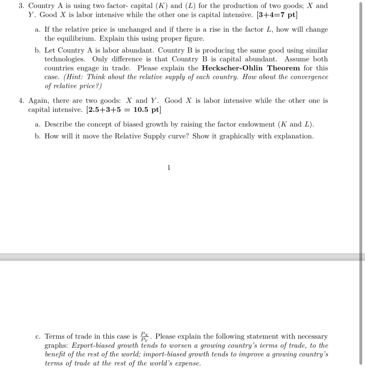 Solved Country A is using two factor- ﻿capital (K) ﻿and (L) | Chegg.com