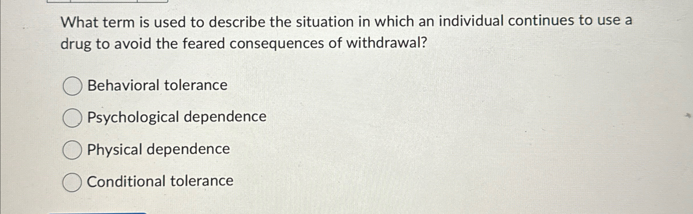 Solved What term is used to describe the situation in which | Chegg.com