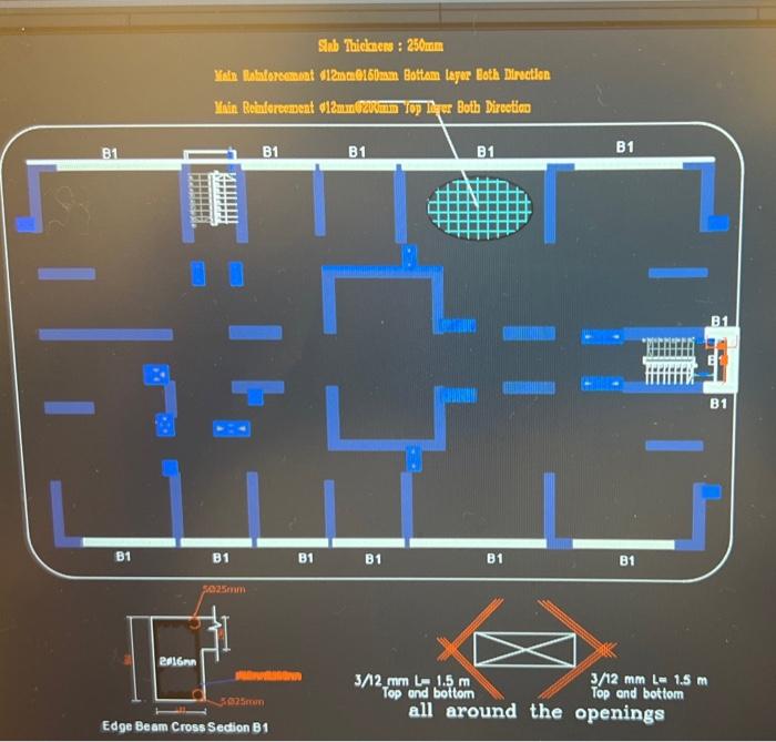 Solved design RCC slab using strips methodlong direction | Chegg.com