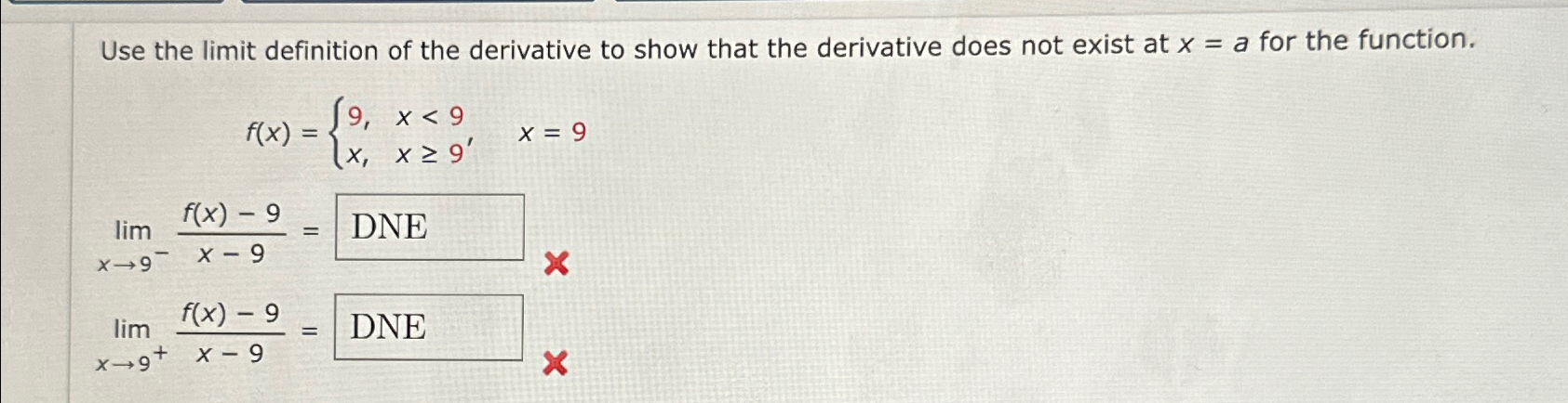 Solved Use the limit definition of the derivative to show | Chegg.com