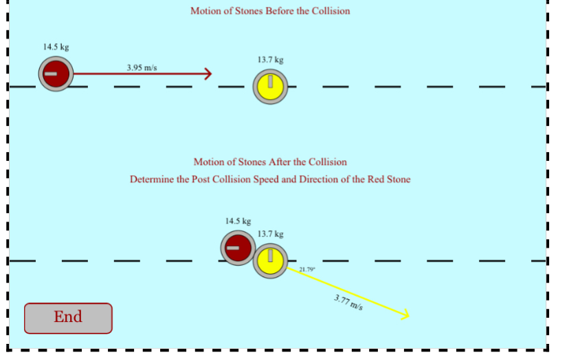 Solved Motion of Stones Before the CollisionMotion of Stones | Chegg.com