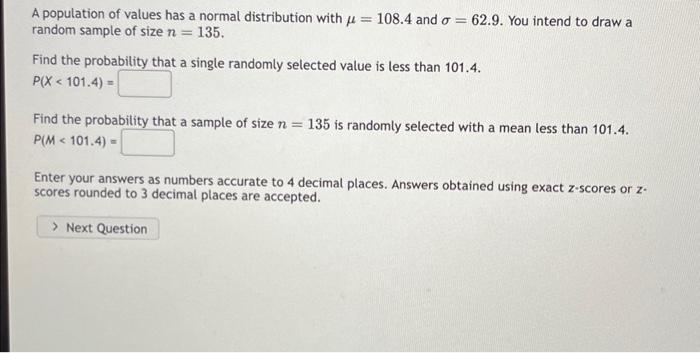 Solved A population of values has a normal distribution with | Chegg.com