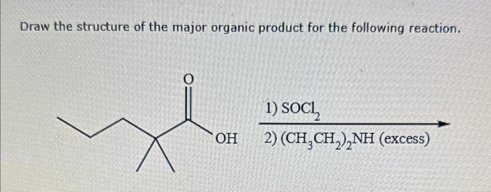 Solved Draw the structure of the major organic product for | Chegg.com