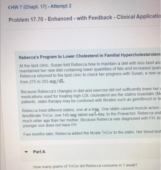 Solved Hebec's Program to Lower Cholesterol in Familial | Chegg.com