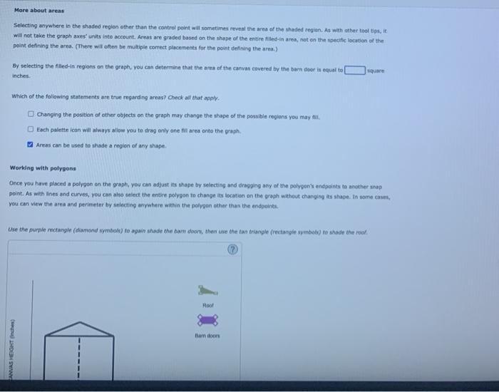 Solved 8. Areas and polygons More graph objects Two types of | Chegg.com