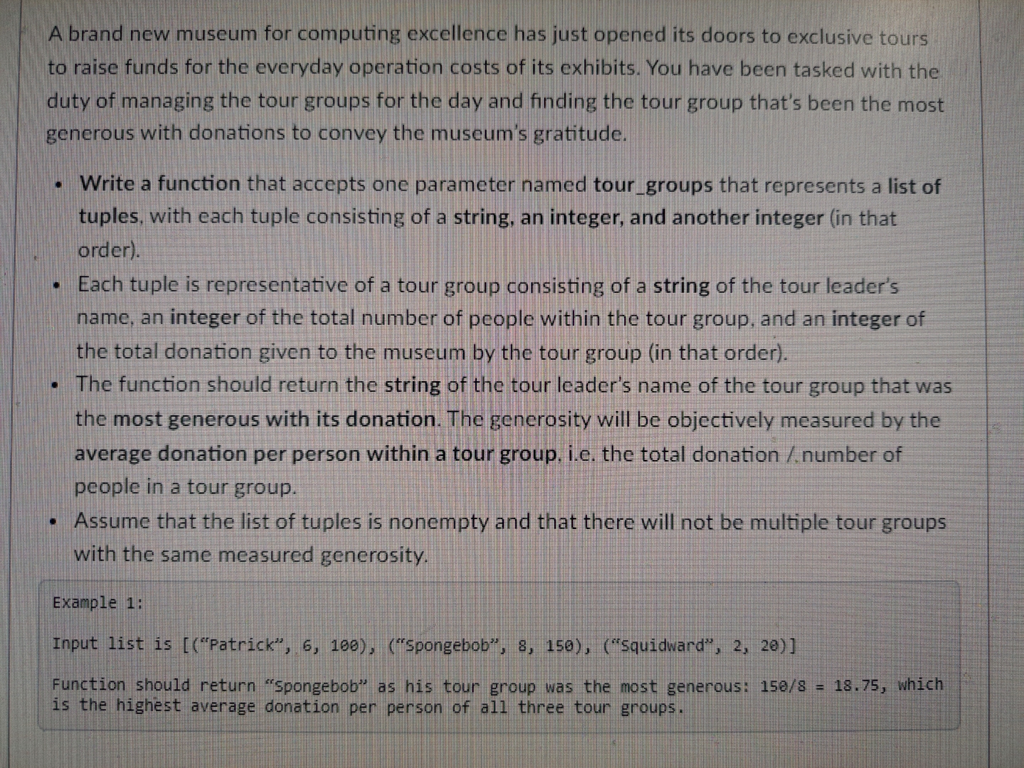 Solved A brand new museum for computing excellence has just | Chegg.com