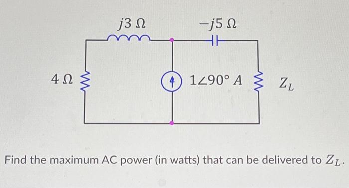Solved Find the maximum AC power (in watts) that can be | Chegg.com