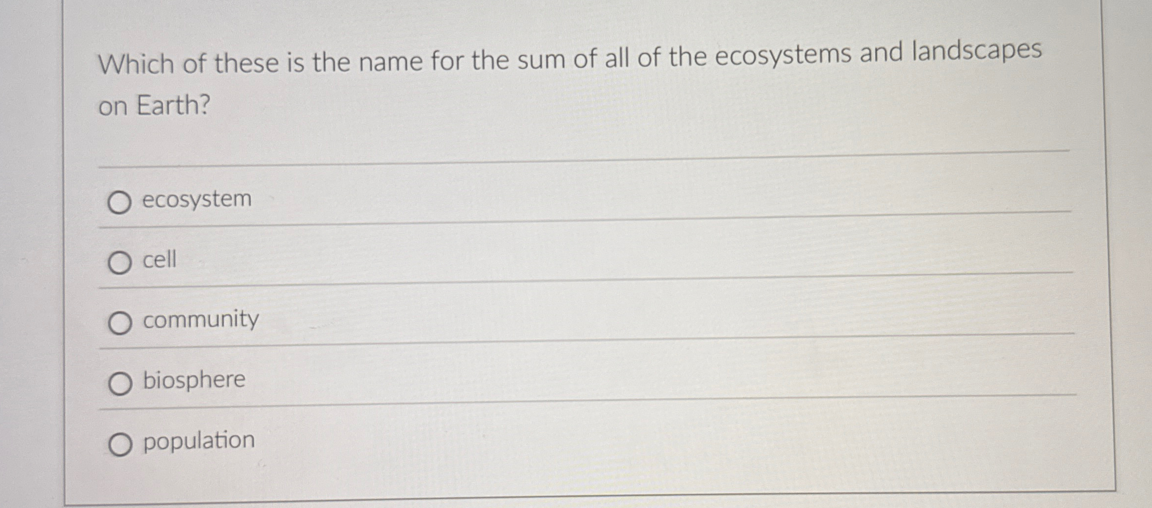 Solved Which of these is the name for the sum of all of the | Chegg.com