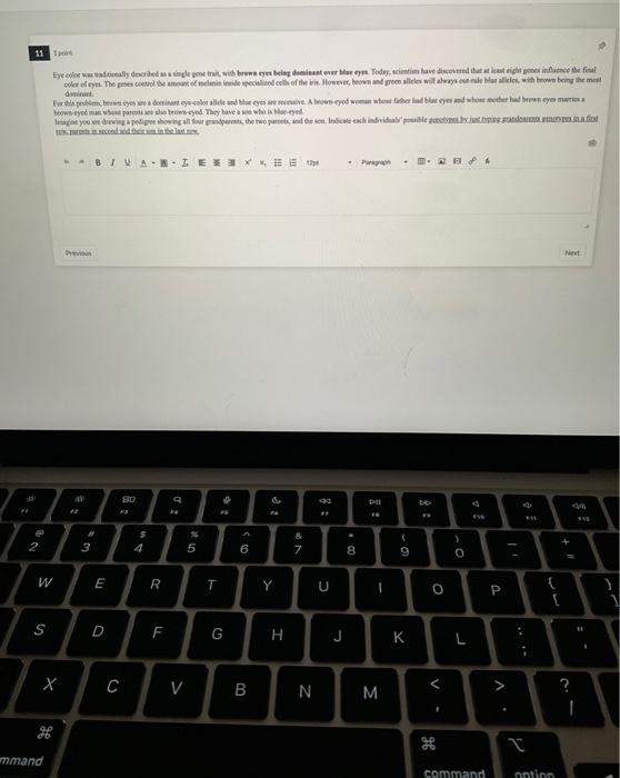 dwinint. Fye color was traditionally deseribed as a | Chegg.com