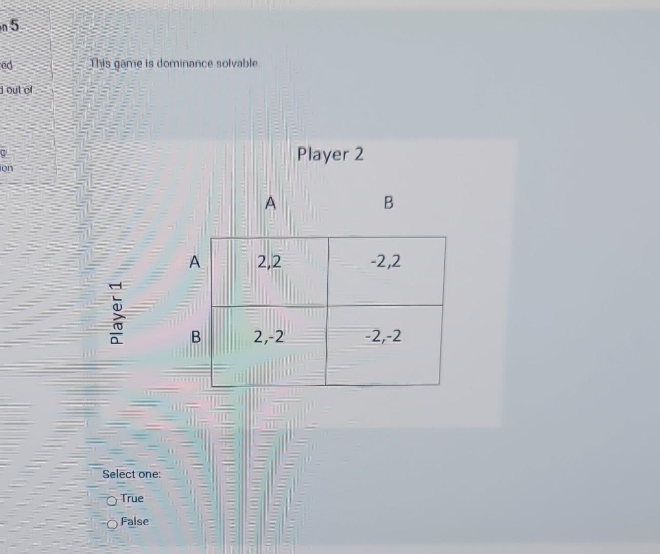 Solved AB is a pure strategy Nash equilibrium of this game | Chegg.com