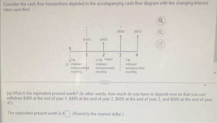 [Solved]: 1 Consider the cash flow transactions depicted in