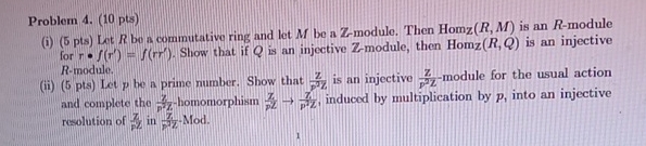 Solved Problem 4. (10 ﻿pts)(i) ( 5 ﻿pts ) ﻿Let R ﻿be a | Chegg.com