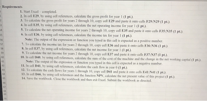Solved Problem 8-10 Complete the steps below using cell | Chegg.com
