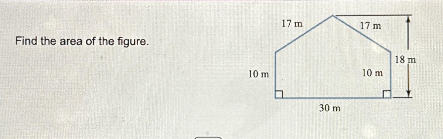 Solved Find the area of the figure. | Chegg.com