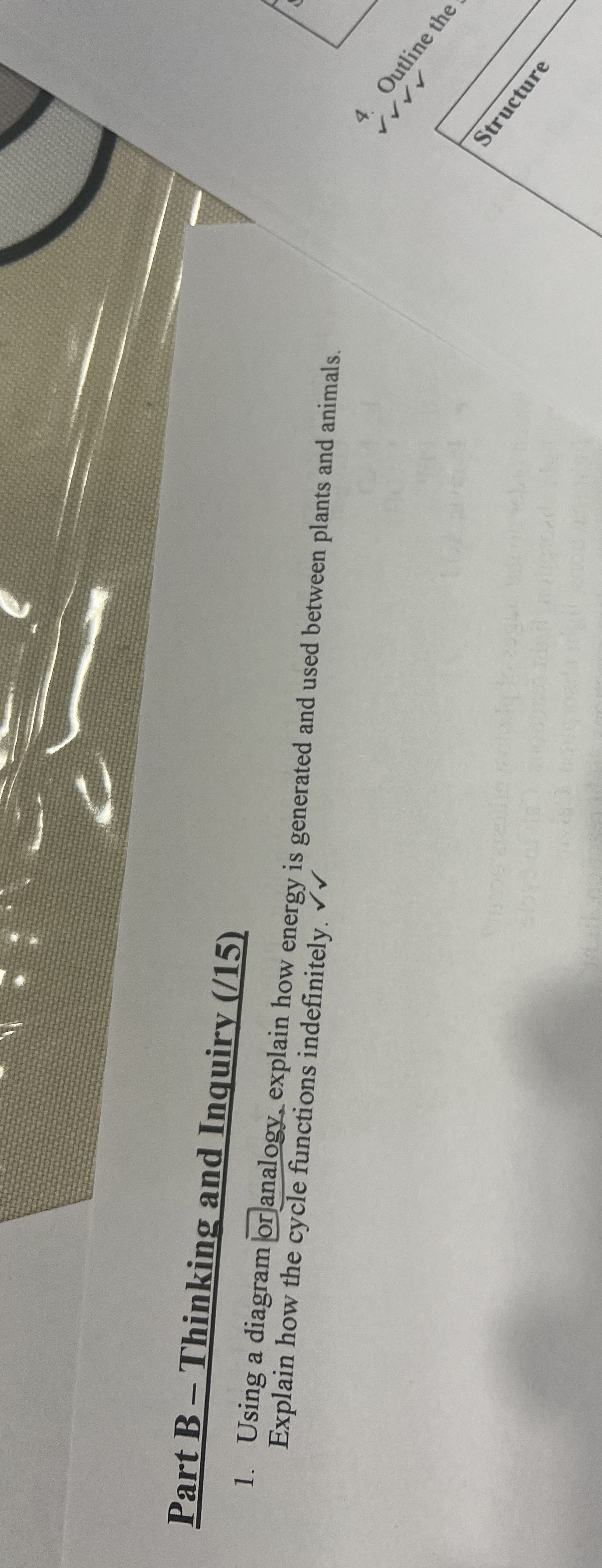 Solved Part B - ﻿Thinking and Inquiry (/15)Using a diagram | Chegg.com