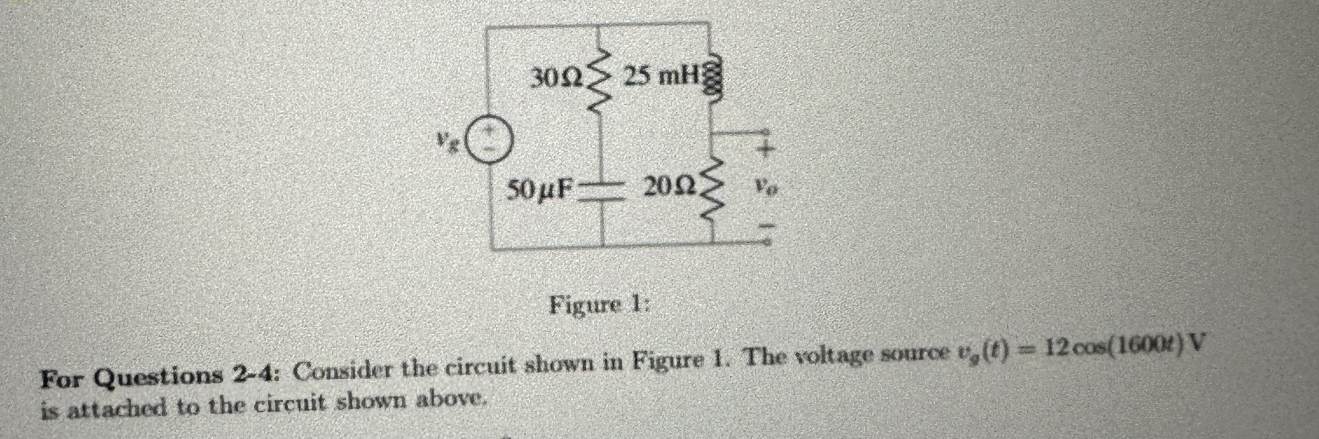 Solved find the sinusoidal steady state output voltage | Chegg.com