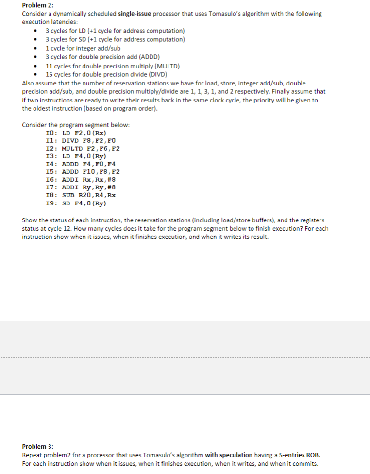 Solve Problem 3problem 2 Consider A Dynamically