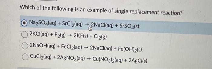 Solved Which of the following is an example of single | Chegg.com