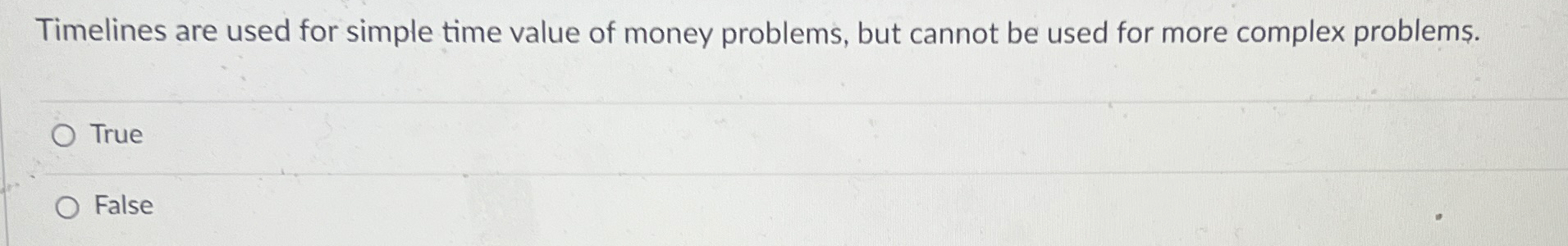 Solved Timelines are used for simple time value of money | Chegg.com