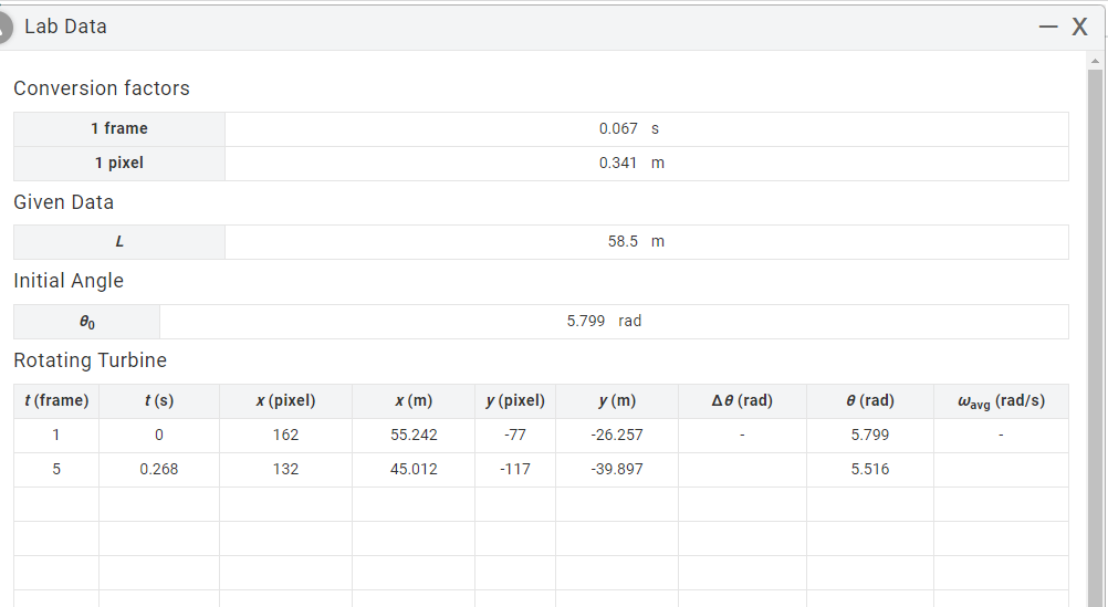 Solved Phase 3 9. ﻿Calculate angular displacement of blade | Chegg.com