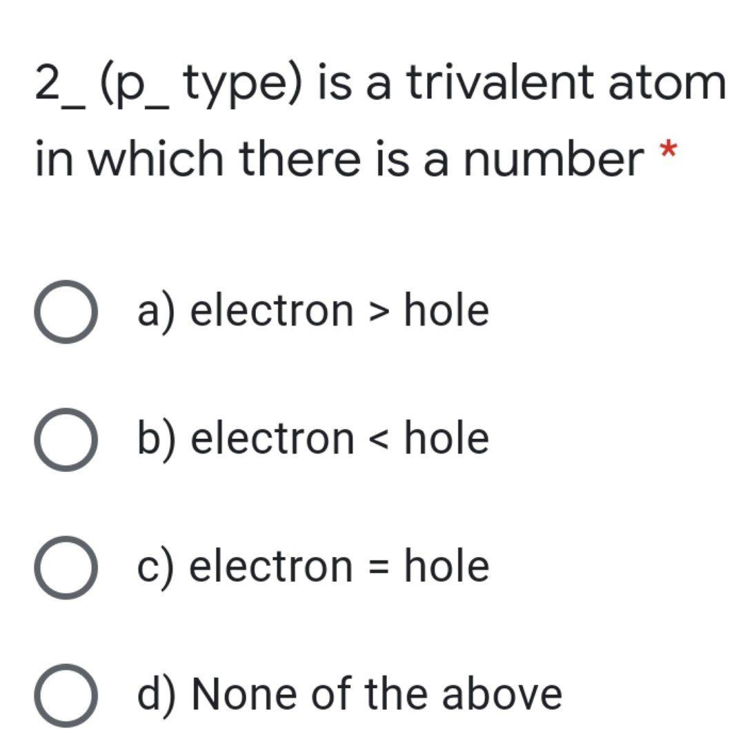 Solved 2_ (p_type) is a trivalent atom in which there is a | Chegg.com