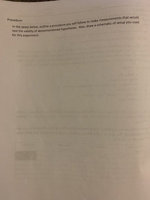 Name: Lab Section: 800ID: Table #: Date: Experiment | Chegg.com