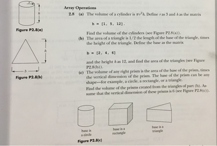 Solved Scalar Operations and Order of Operations 2.3 Create | Chegg.com