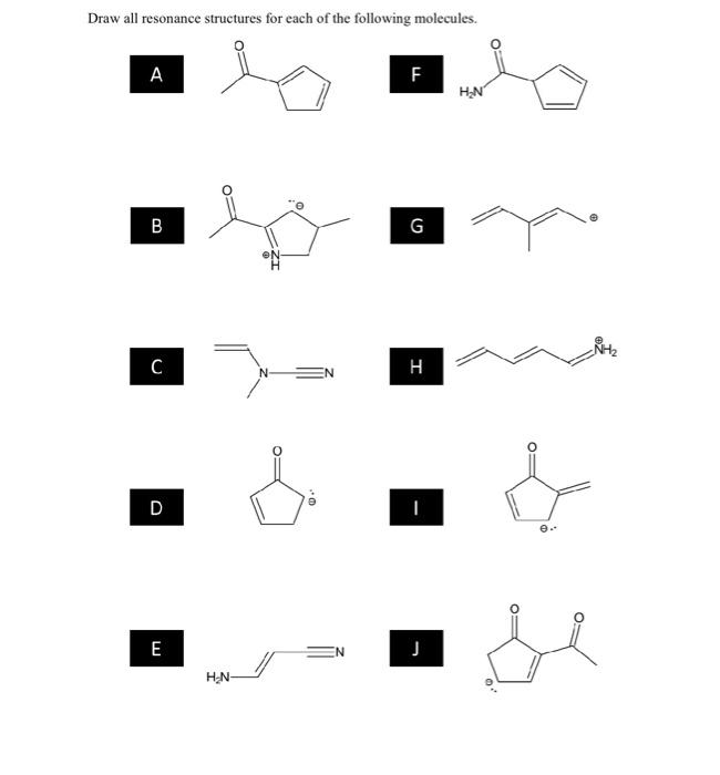 Solved can you help me draw the resonance structures and | Chegg.com