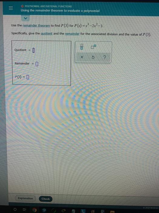 Solved III O POLYNOMIAL AND RATIONAL FUNCTIONS Using the | Chegg.com